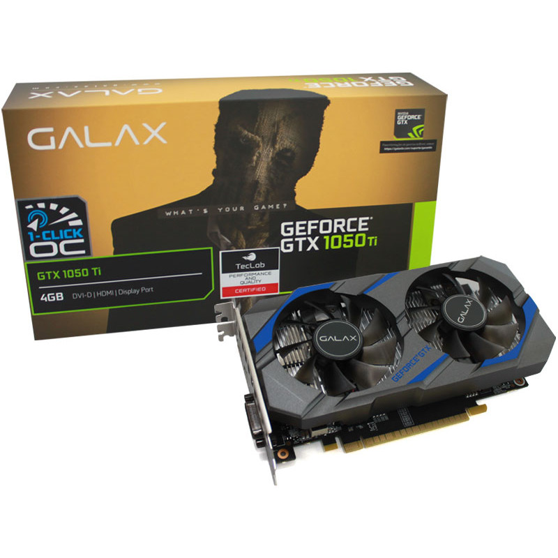 VGA Galax GTX 1050Ti 4G GDDR5 | Hàng chính hãng